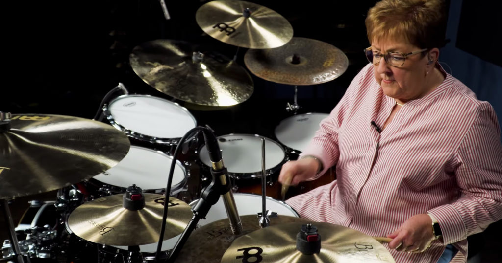 The Godmother Of Drumming Plays "Down With The Sickness"
