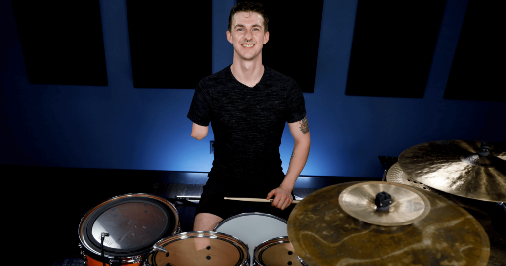 He Drums With One Arm. What's Your Excuse? - Drumeo Beat